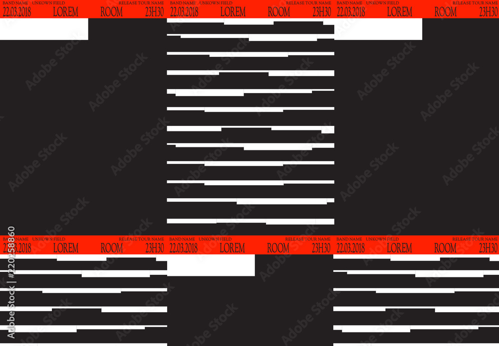 Red and Black Colorblock Poster Layouts Stock Template | Adobe Stock