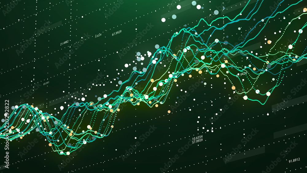 Stock market chart. Big Data. Business Graph. Investment graph ...