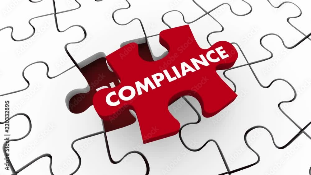 Rules Compliance Following Regulations Compliant Puzzle 3d Animation ...
