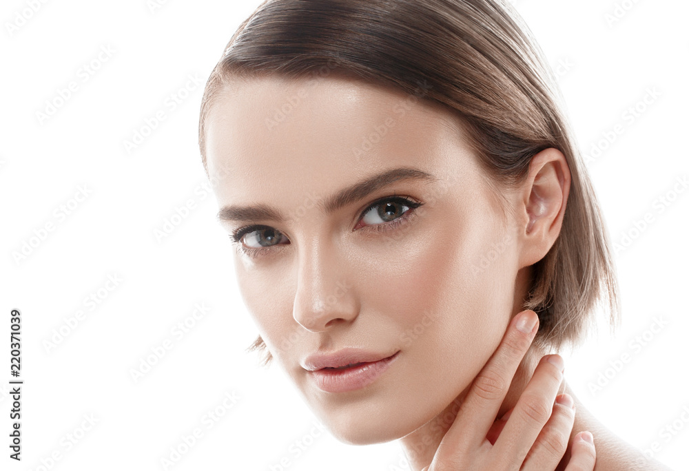 Beauty Woman face Portrait skintone. Beautiful model Girl with Perfect ...