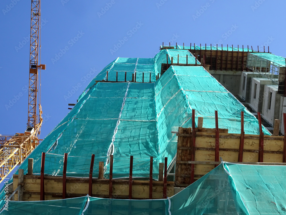 Catch platform or other construction projection from the face of a ...