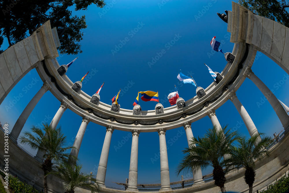 La Rotonda landmark monument in Guayaquil Stock Photo | Adobe Stock