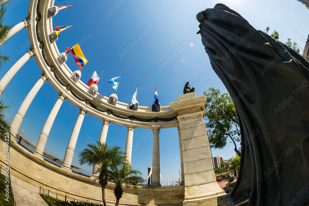 La Rotonda landmark monument in Guayaquil Stock Photo | Adobe Stock