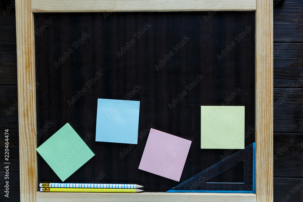 colorful math fractions on a chalk board. interesting math for kids ...