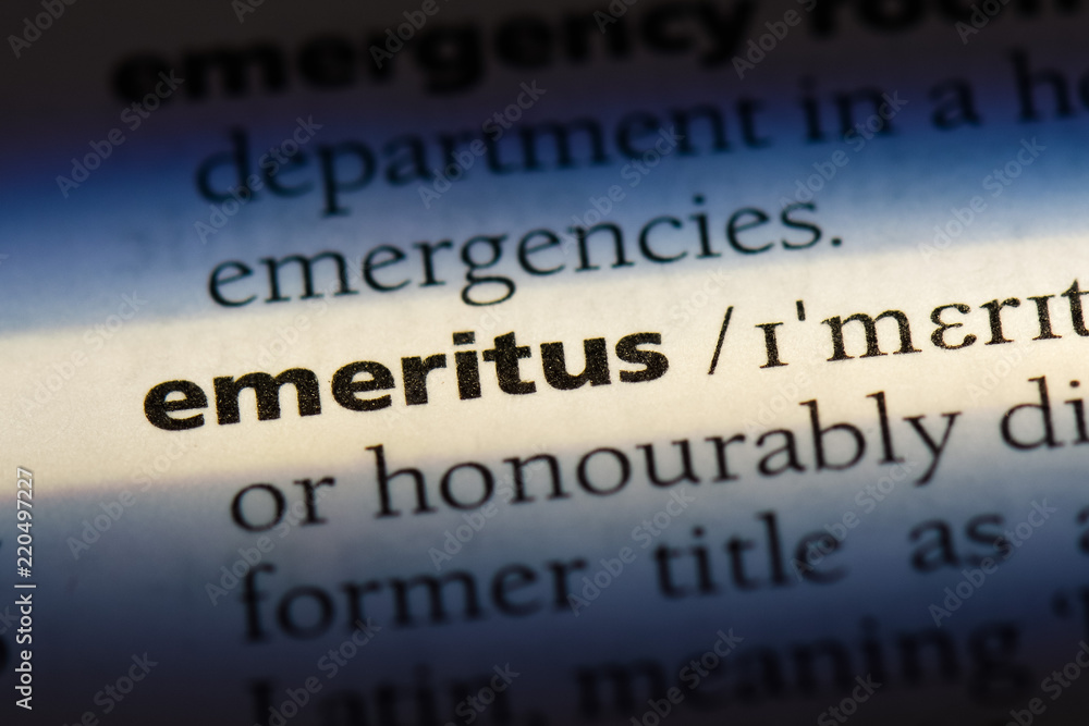 emeritus Stock Photo | Adobe Stock