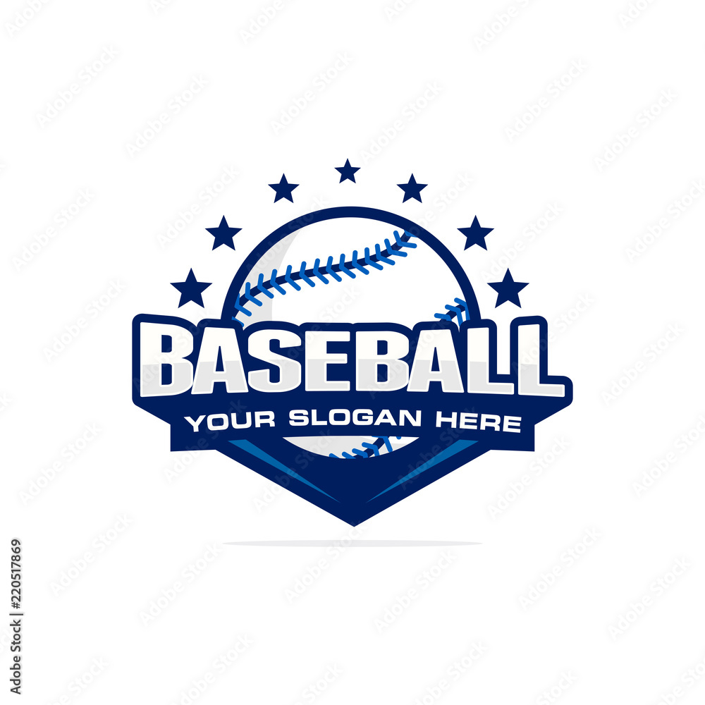 Baseball Logo Vector Stock Vector | Adobe Stock