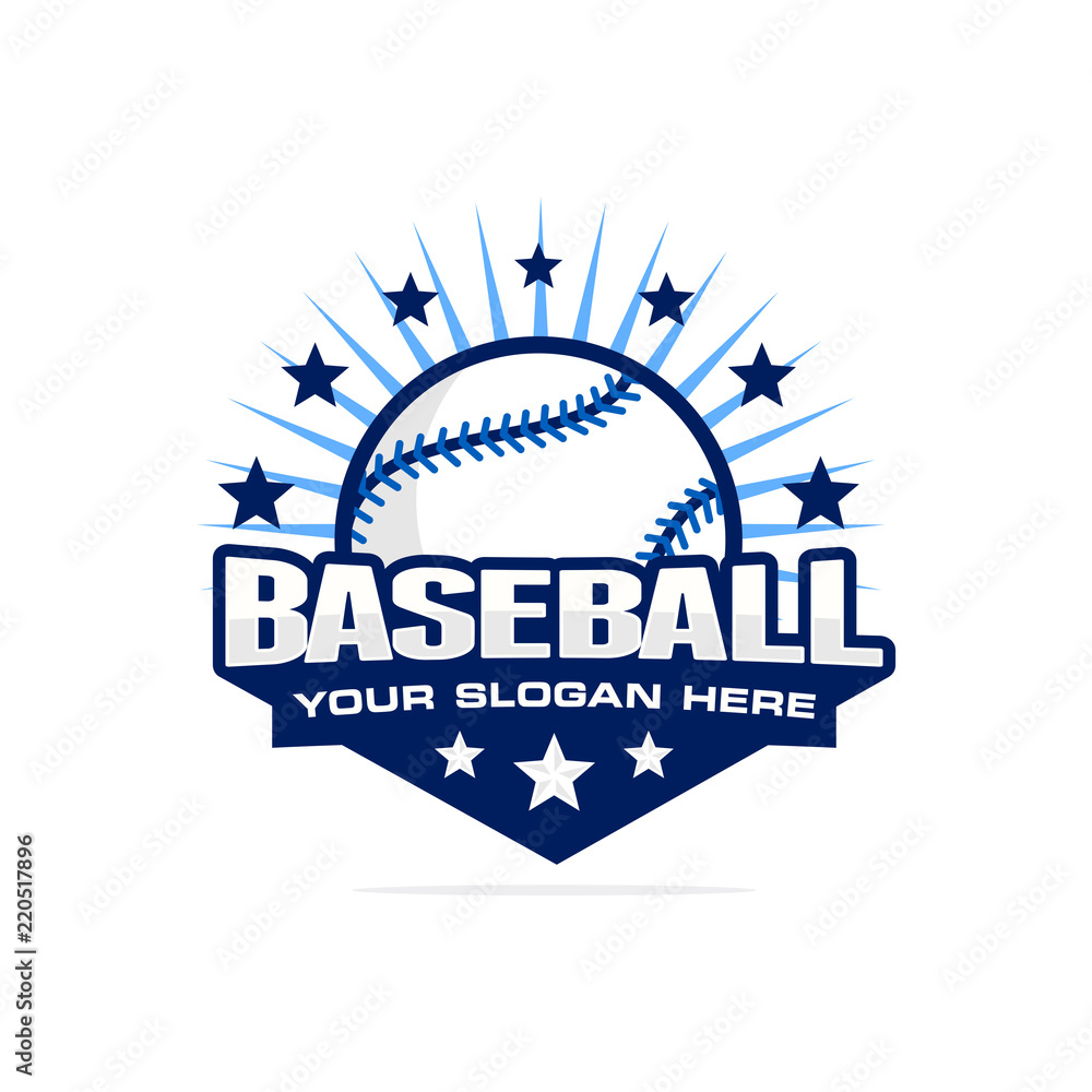 Baseball Logo Vector Stock Vector | Adobe Stock