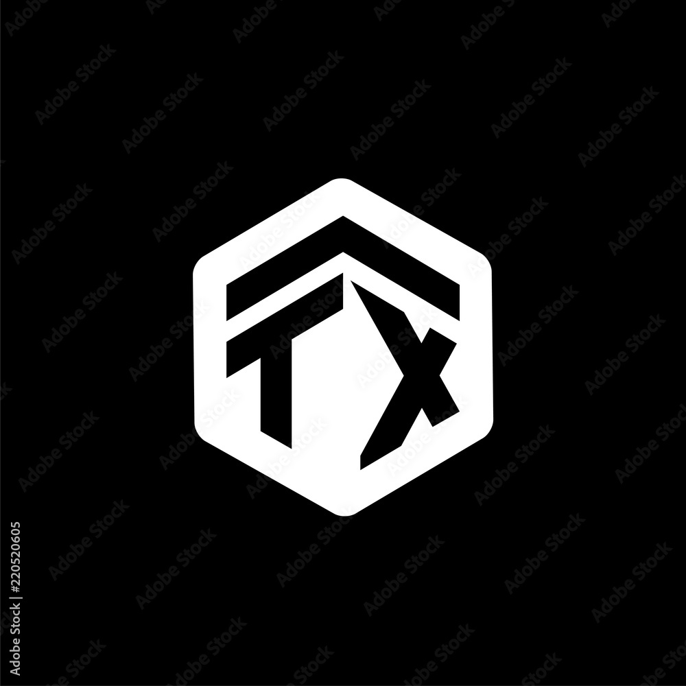 TX Initial letter hexagonal logo vector Stock Vector | Adobe Stock