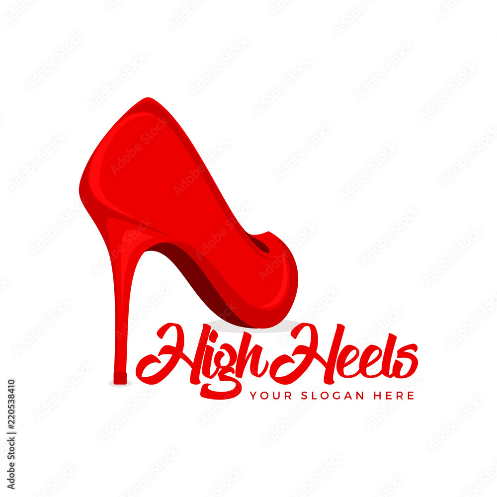 High Heels Logo Vector Stock Vector | Adobe Stock