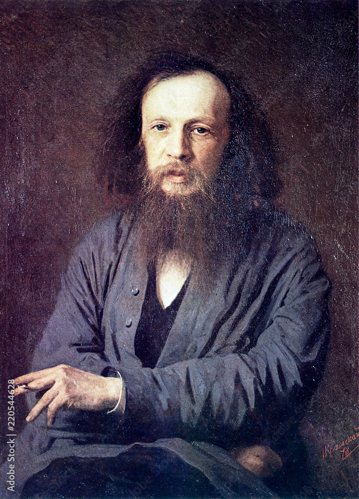 Poster Portrait of the scientist Dmitrij Mendeleev – Wall Art | UkPosters