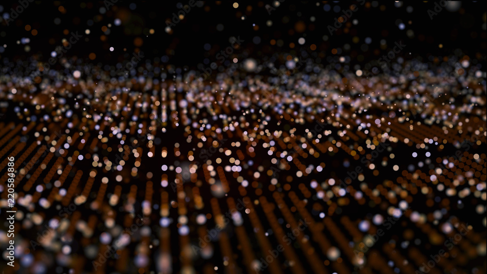 Big data visualization. Visual information complexity. Data threads ...