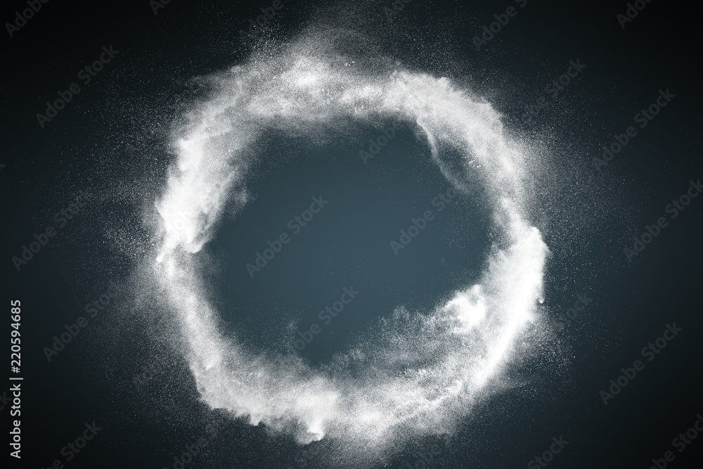 Abstract dust explosion frame background Stock Photo | Adobe Stock