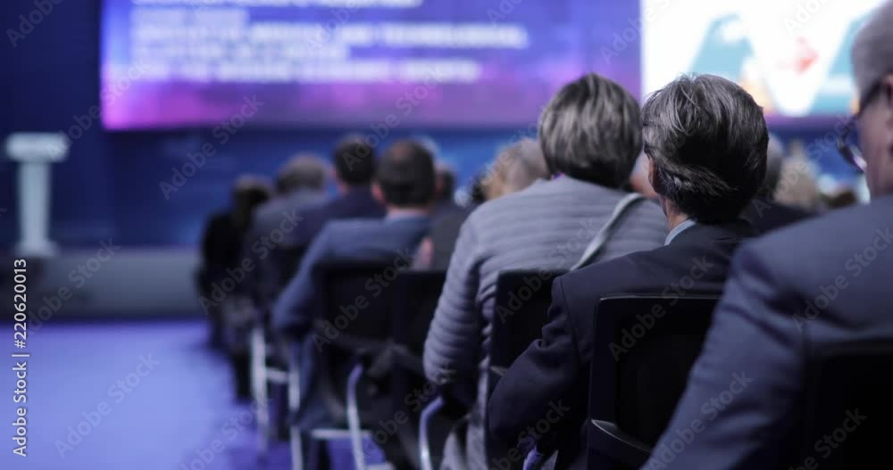 people at a conference or presentation, workshop, master class ...