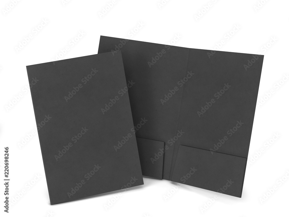 Blank paper folder mockup Stock Illustration | Adobe Stock