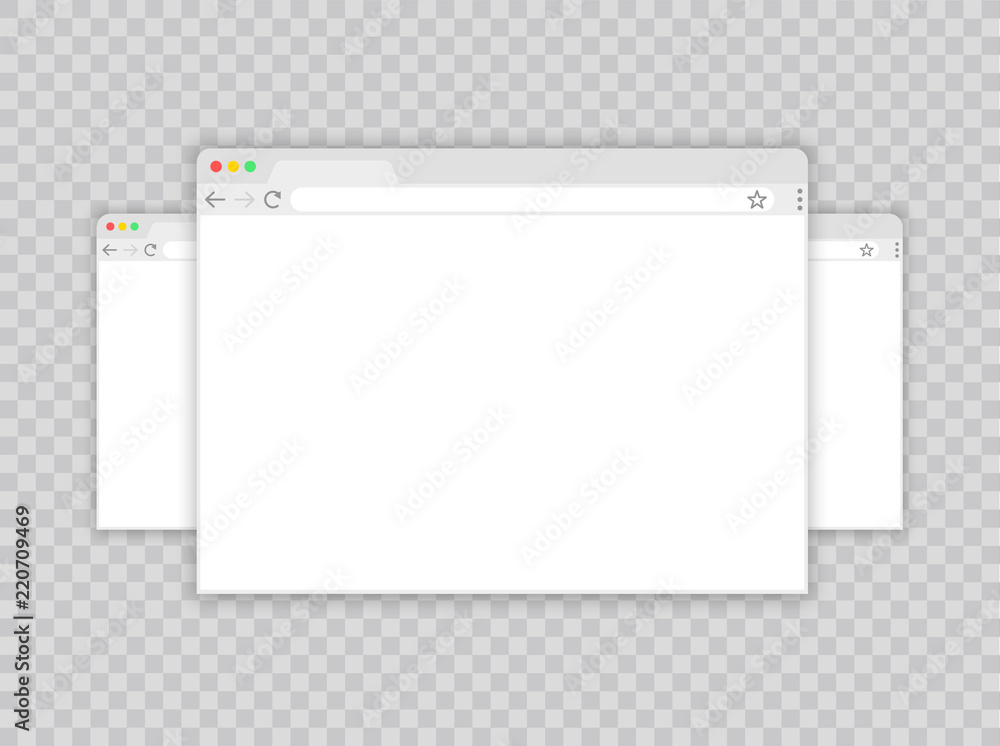 Browser window.Web browser in flat style. Window concept internet ...