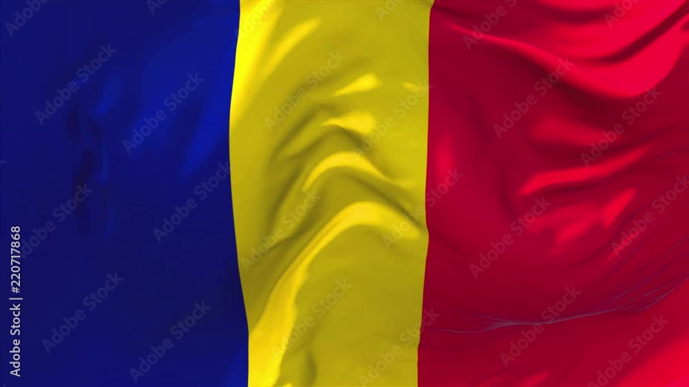 210. Chad Flag Waving in Wind Slow Motion Animation . 4K Realistic ...