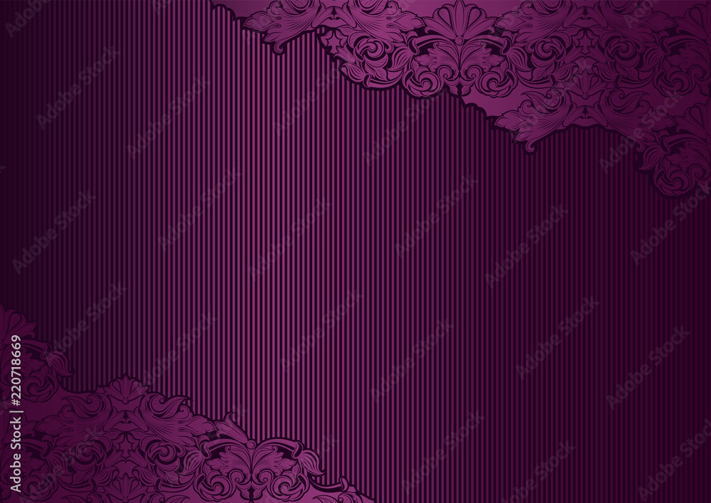 Violet Vintage Wallpaper