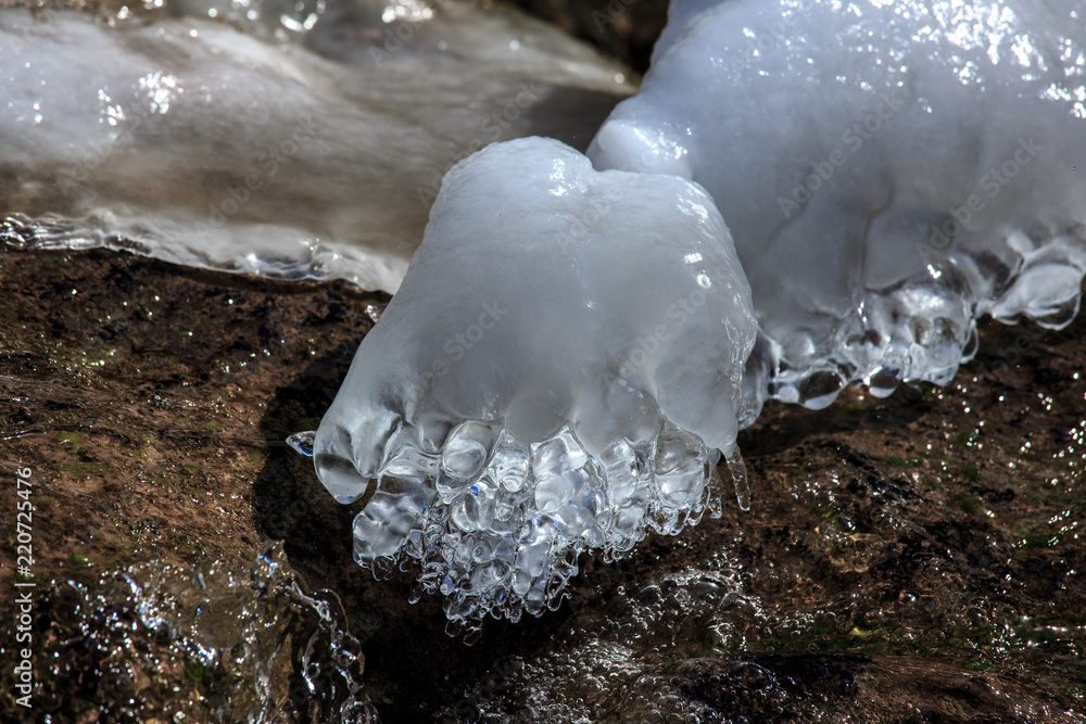 Water Forming Into Ice