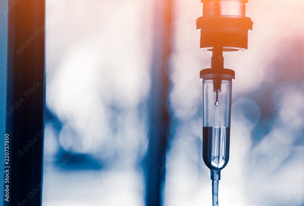 Set iv fluid intravenous drop saline drip hospital room,Medical Concept ...