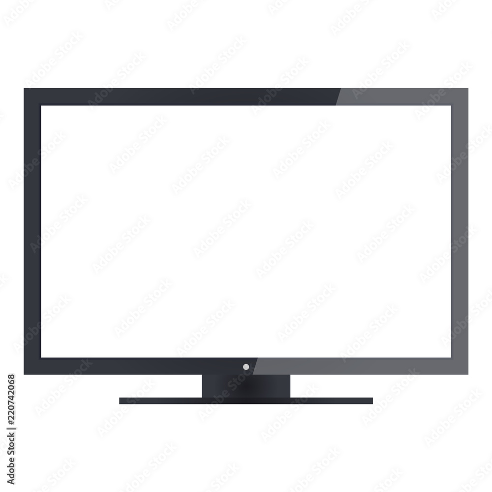 Empty tv frame transparency screen. Lcd display screen. Tv digital ...