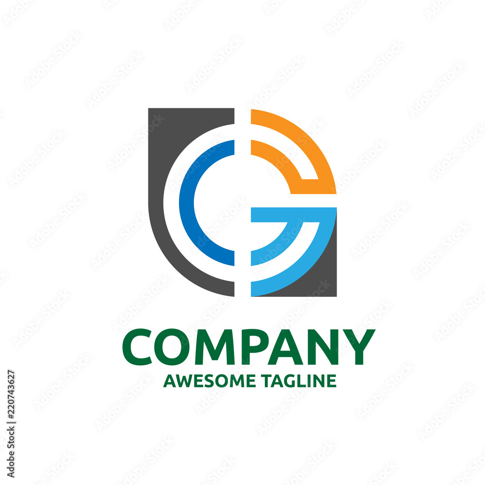 simple modern creative letter G as target icon vector, letter G logo ...