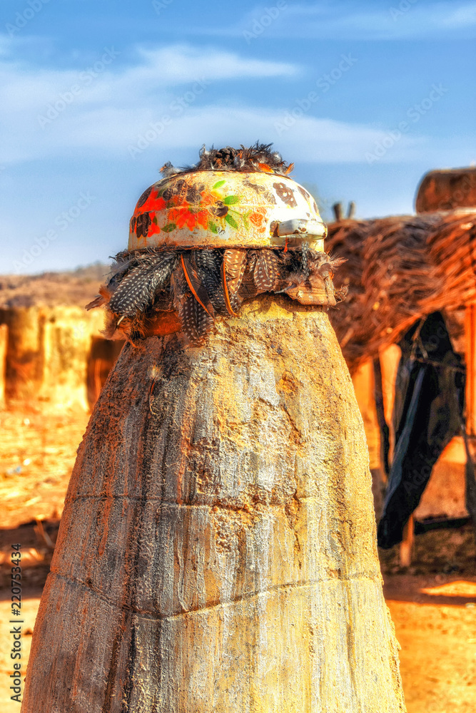 Chicken Feathers And Animal Bones Cover A Shrine Dedicated To The ...