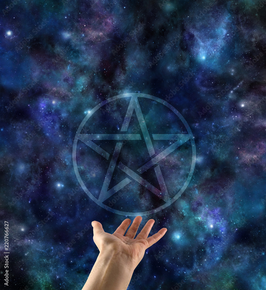 Presenting the Pentacle - transparent Pentacle symbol floating above ...