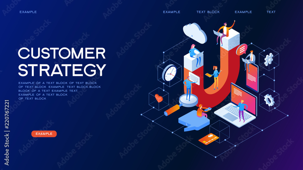 Customer strategy template. Stock Vector | Adobe Stock