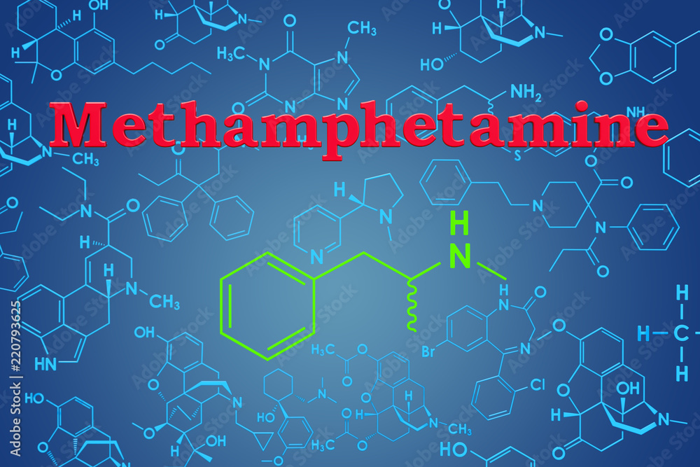 Blue Methamphetamine Structure