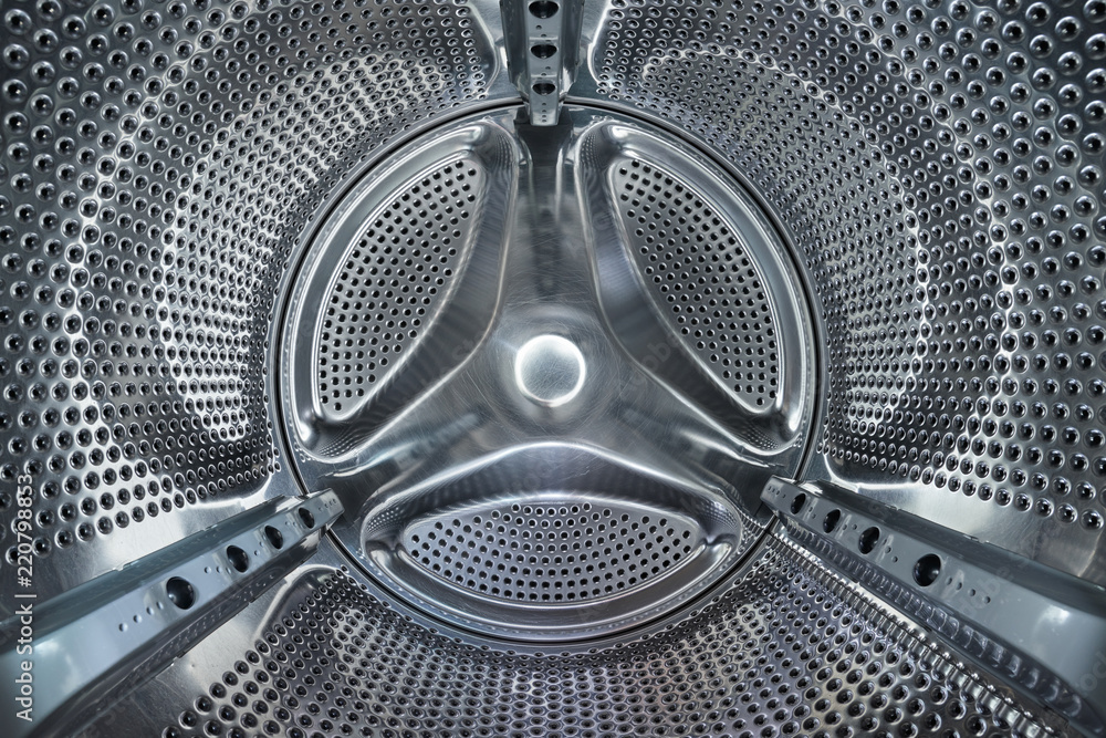 inside the front load washer Stock Photo | Adobe Stock