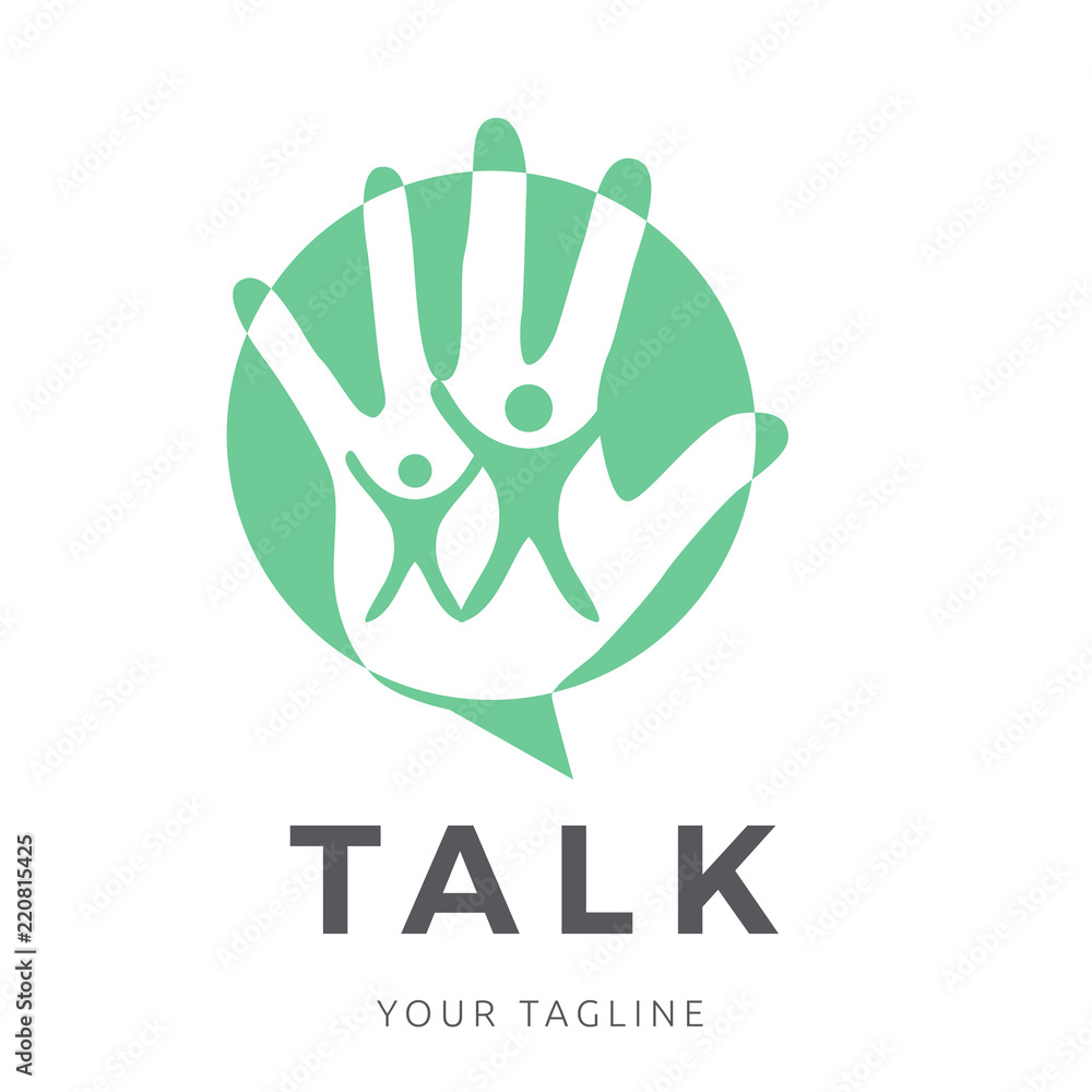 Child Protection Vector Logo, Children's house, Child care Vector Icon ...