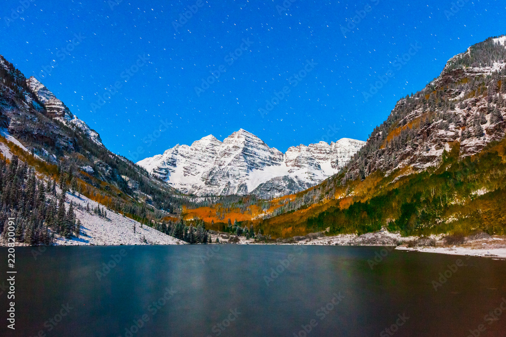 Fall In Lake At Night
