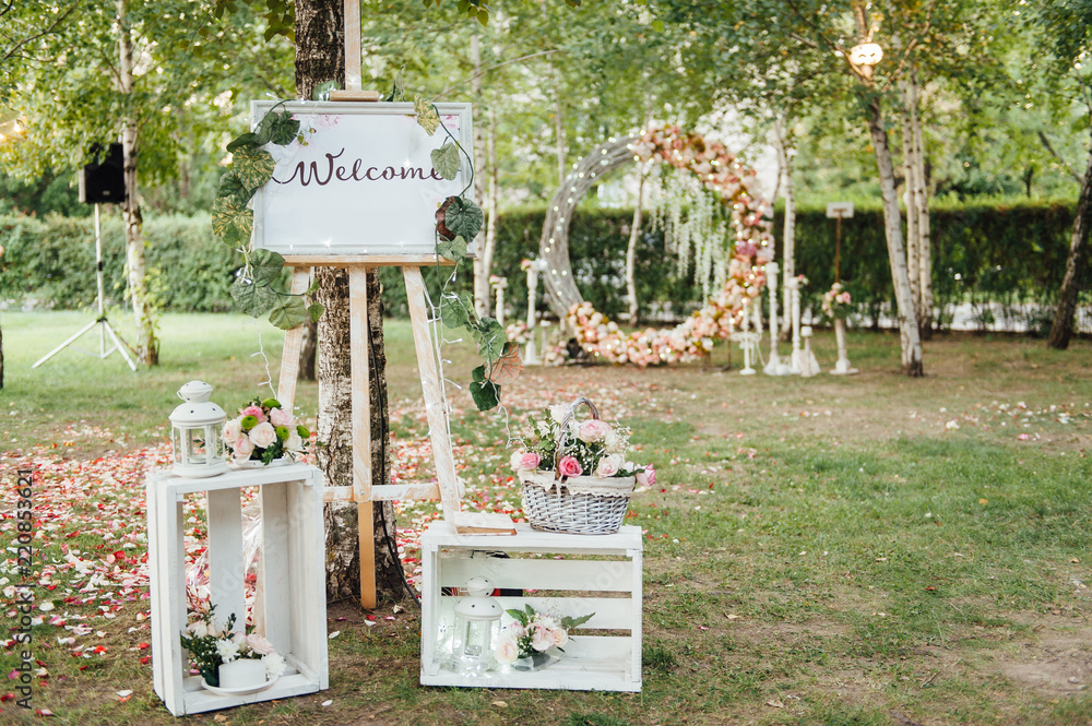 invitation for guests for a wedding ceremony Stock Photo | Adobe Stock