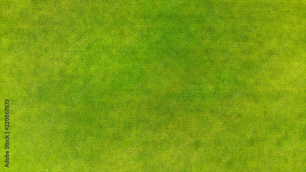 Aerial. View above of a green grass texture background. Stock Photo ...