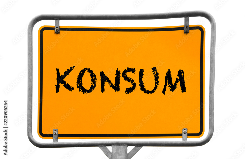 Konsum Wegweiser Stock-Foto | Adobe Stock