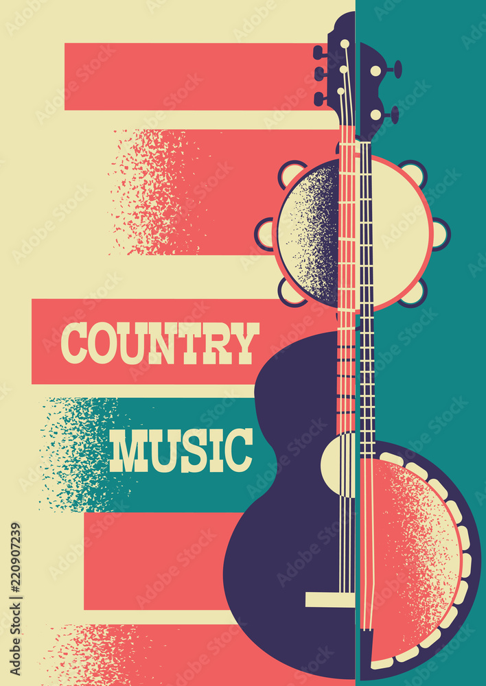 Music poster background with musical instruments and decoration for ...
