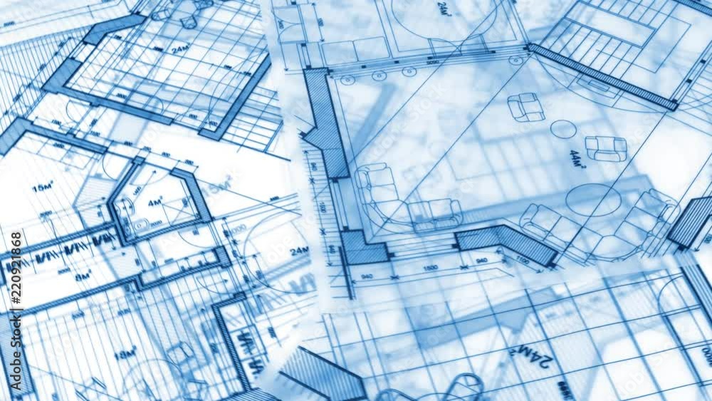 Architectural Blueprints - architectural plan of a modern house ...