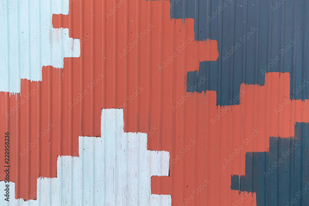 Old metal sheet military wall painted in military camp texture for ...