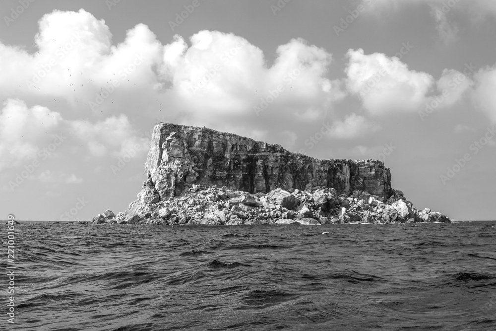 Filfa island in the blue Mediterranean sea near Blue Grotto in the ...