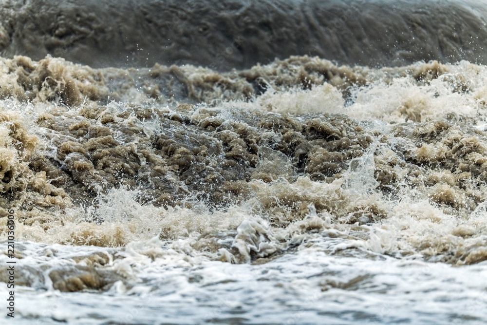 Flood Wave Water Disaster Stock Photo | Adobe Stock