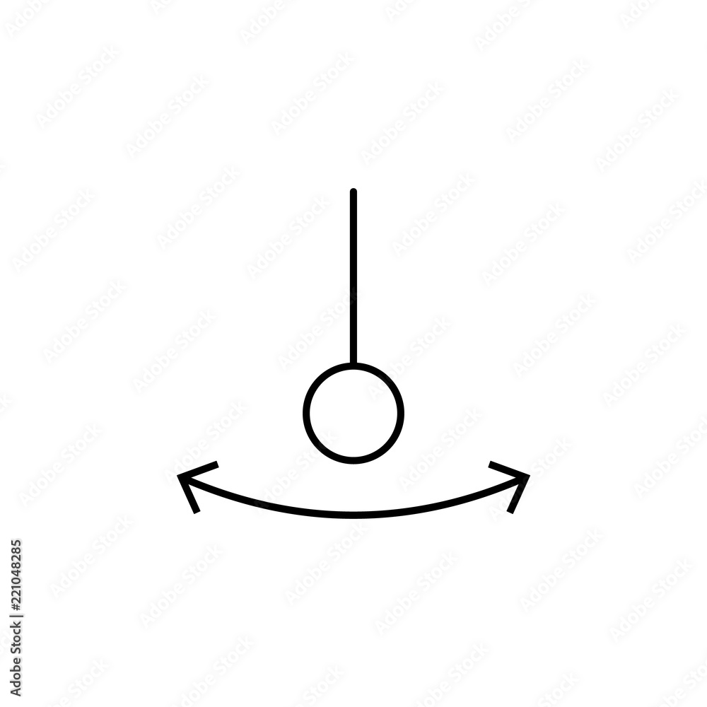 pendulum icon. Element of arrow and object icon for mobile concept and ...