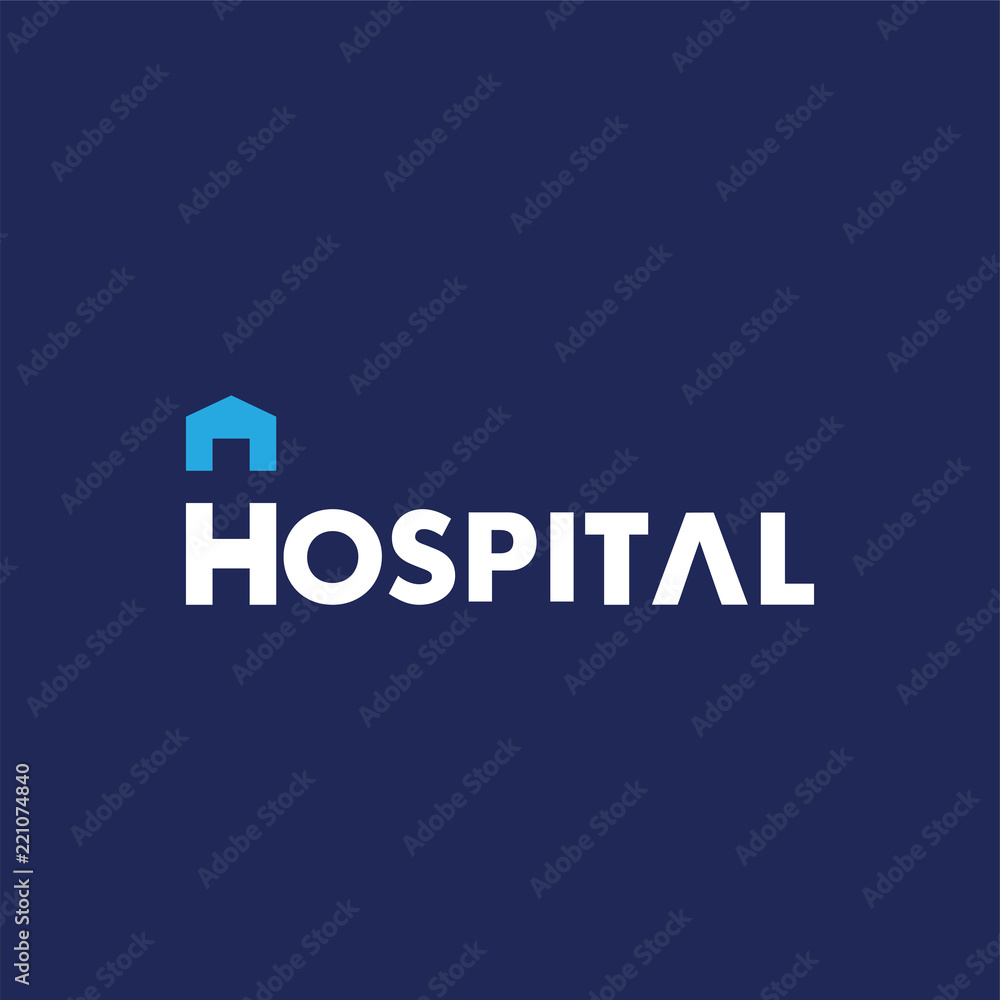 hospital logo design template Stock Vector | Adobe Stock