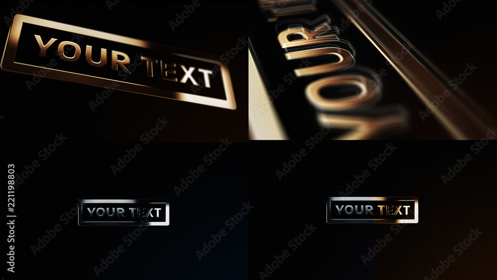 Metallic Title Sequence Stock Template | Adobe Stock