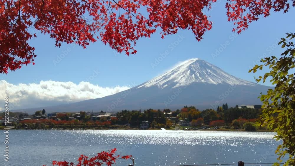 Colorful Autumn in Mount Fuji, Japan - Lake Kawaguchiko is one of the ...