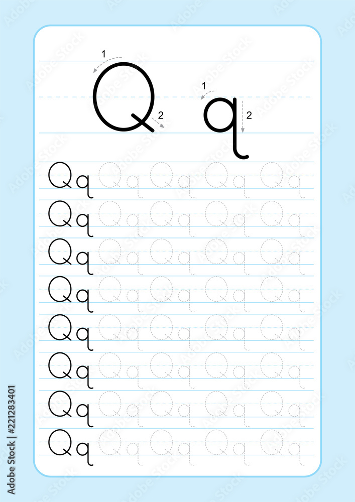Alphabet letters tracing worksheet with alphabet letters. Basic writing ...