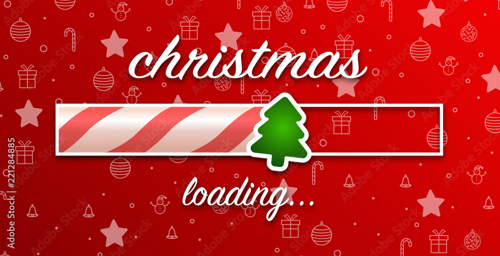 christmas loading Stock-Illustration | Adobe Stock