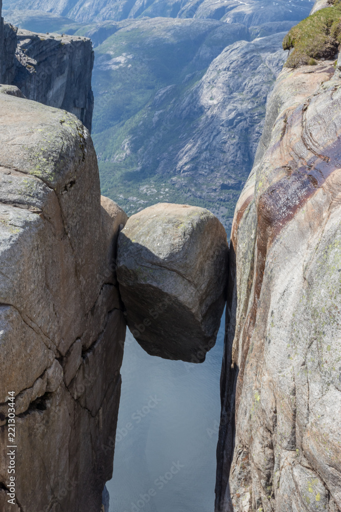 Kjeragbolten Stock Photo | Adobe Stock