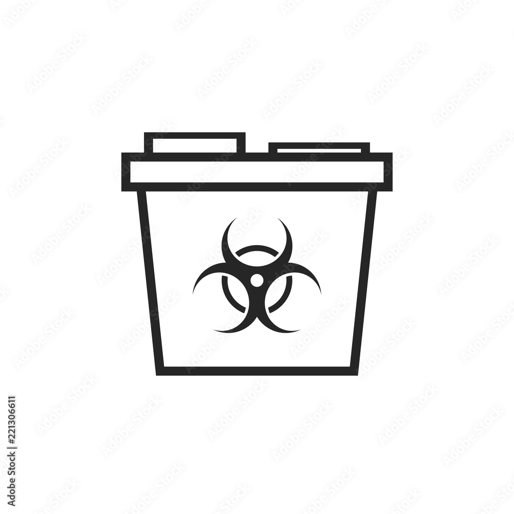 Sharp Container Icon Stock Vector | Adobe Stock