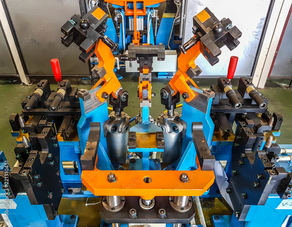 Jigs clamp for welding in the automotive industry Stock Photo | Adobe Stock