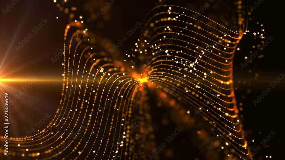 Seamless loop: Fantasy abstract technology, science and engineering ...